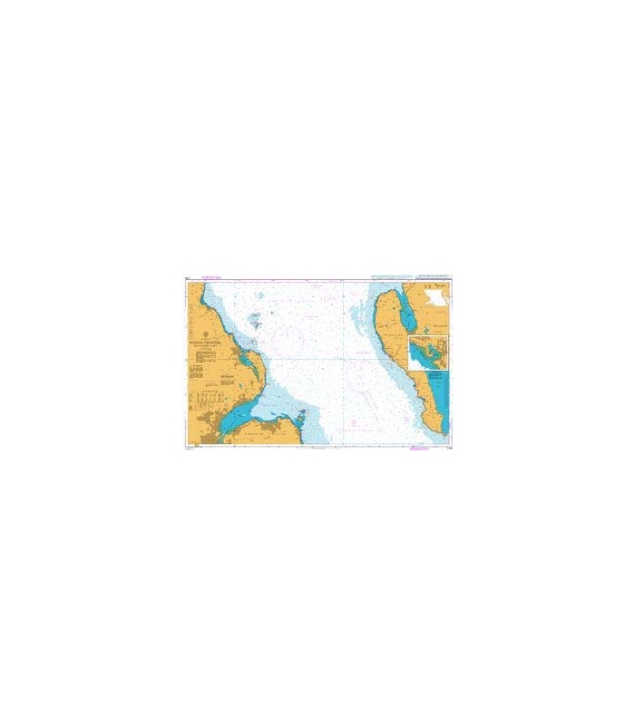 British Admiralty Nautical Chart 2198 North Channel Southern Part