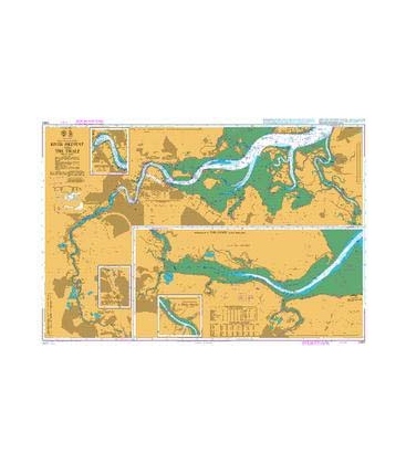 British Admiralty Nautical Chart 2482 River Medway and The Swale