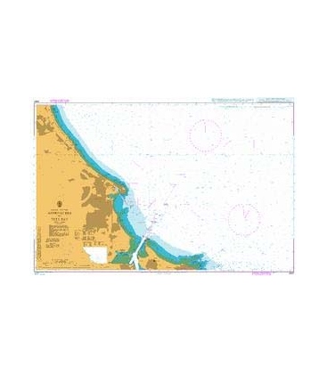 British Admiralty Nautical Chart 2567 Approaches to Tees Bay