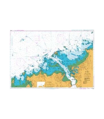 British Admiralty Nautical Chart 2700 Approaches to Saint-Malo