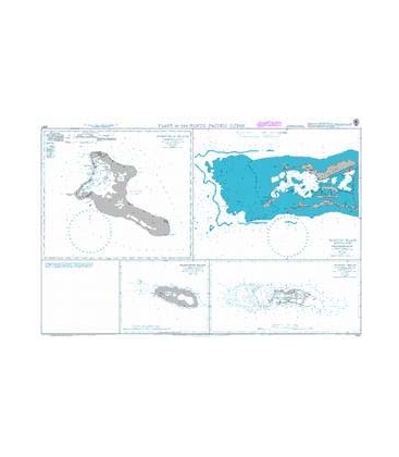 British Admiralty Nautical Chart 2867 Plans in the North Pacific Ocean