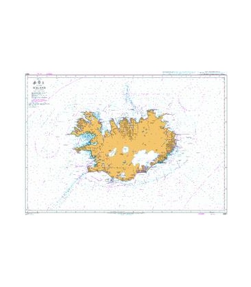 British Admiralty Nautical Chart 2897 Iceland