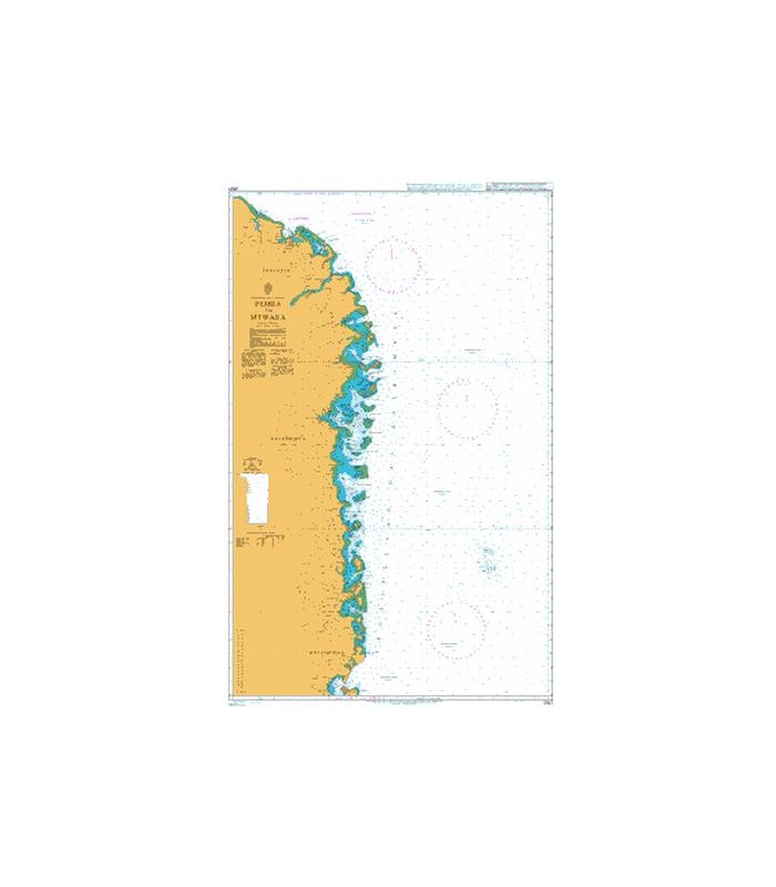 British Admiralty Nautical Chart 2927 Pemba to Mtwara