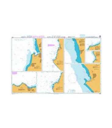 British Admiralty Nautical Chart 3089 Ports on the Coast of Peru