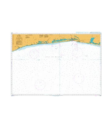British Admiralty Nautical Chart 3100 Sassandra to Lagune Aby