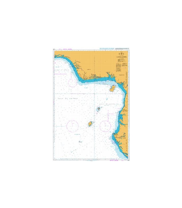 British Admiralty Nautical Chart 3118 Lagos to Gamba