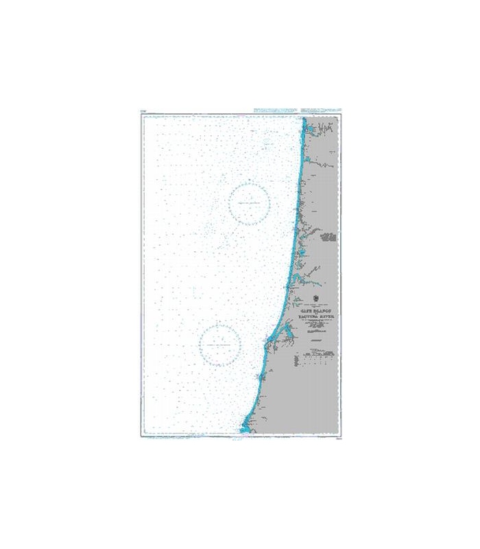 British Admiralty Nautical Chart 3123 Cape Blanco to Yaquina River