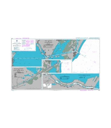 British Admiralty Nautical Chart 3184 Corpus Christi and Brownsville
