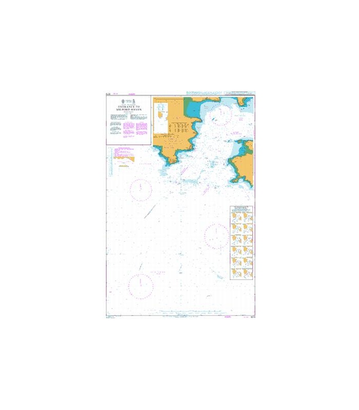 British Admiralty Nautical Chart 3273 Entrance to Milford Haven
