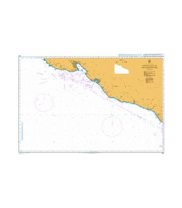 British Admiralty Nautical Chart 3311 Approaches to Novorossiysk