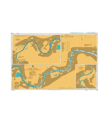British Admiralty Nautical Chart 3319 River Thames, Tower Bridge to ...