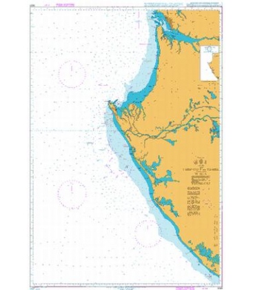 British Admiralty Nautical Chart 3328 Libreville to Gamba