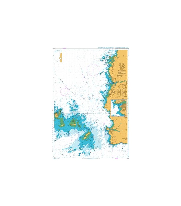 British Admiralty Nautical Chart 3345 Chenal du Four
