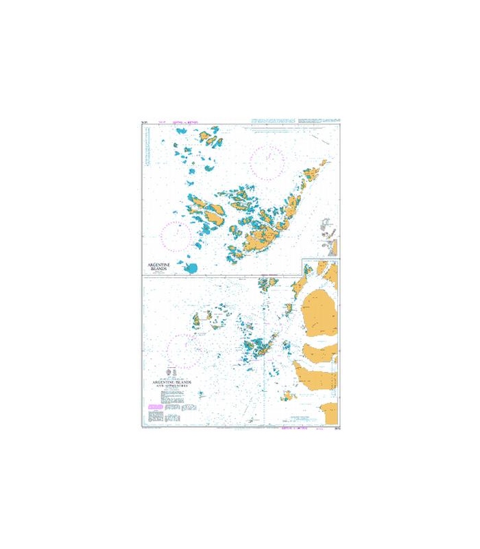 British Admiralty Nautical Chart 3575 Argentine Islands and Approaches