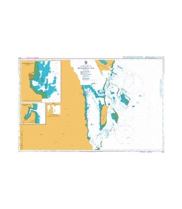 British Admiralty Nautical Chart 3722 Approaches to Muhammad Qol
