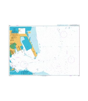 British Admiralty Chart 3734 Khalifa Bin Salman Port and Approaches