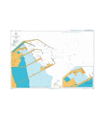 British Admiralty Nautical Chart 3781 Ra's Laffan Port