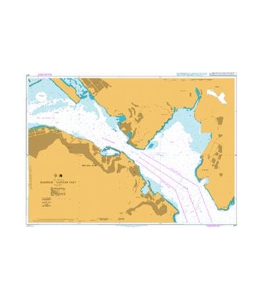 British Admiralty Nautical Chart 4117 Harbour, Eastern Part
