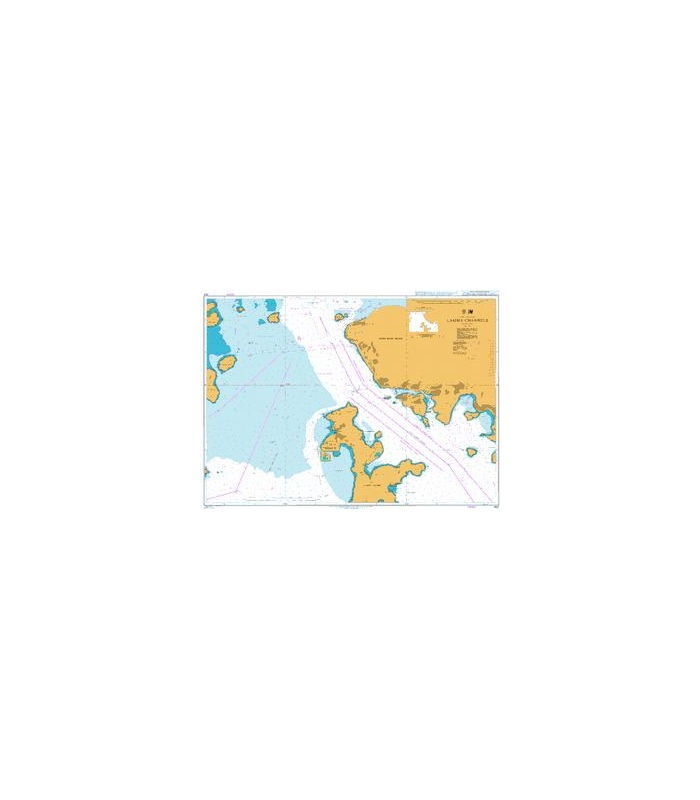 British Admiralty Nautical Chart 4121 Lamma Channels