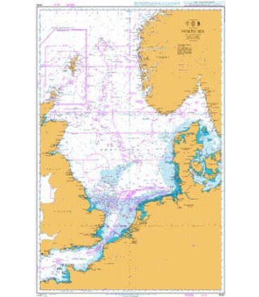 British Admiralty Nautical Chart 4140 North Sea