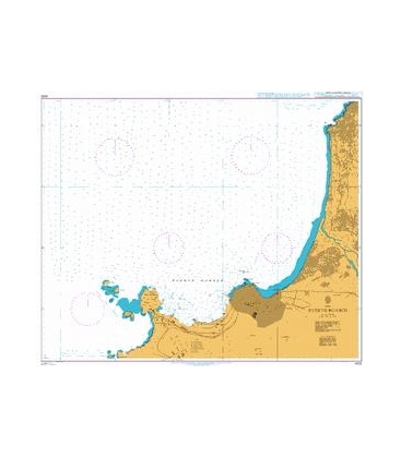 British Admiralty Nautical Chart 4232 Puerto Huasco
