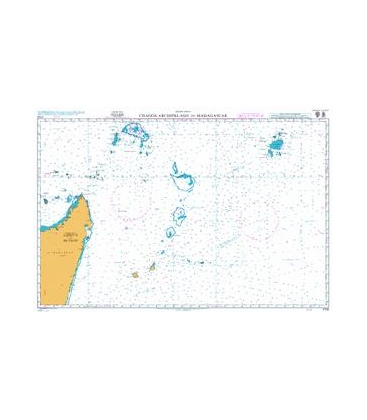 British Admiralty Nautical Chart 4702 Chagos Archipelago to Madagascar