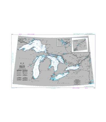 British Admiralty Nautical Chart 4794 Great Lakes/Grands Lacs
