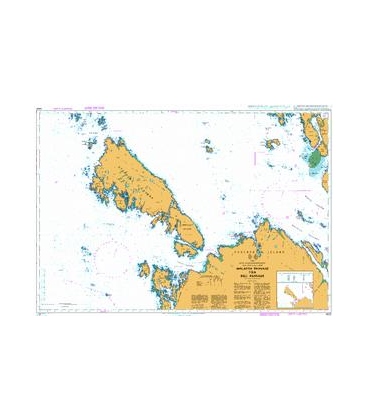 British Admiralty Nautical Chart 4935 Malacca Passage to / a Bell Passage