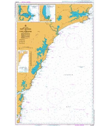 British Admiralty Australian Nautical Chart 809 Port Jackson To Port ...