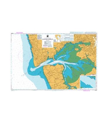 British Admiralty New Zealand Nautical Chart NZ4314 Manukau Harbour