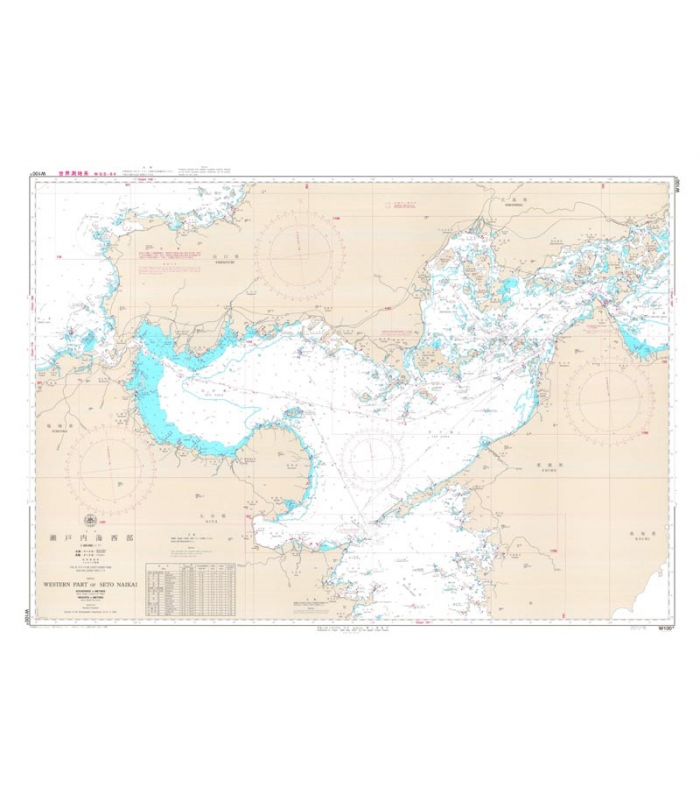 Japan Hydrographic Association (JHA) Nautical Chart W100B Western Part ...