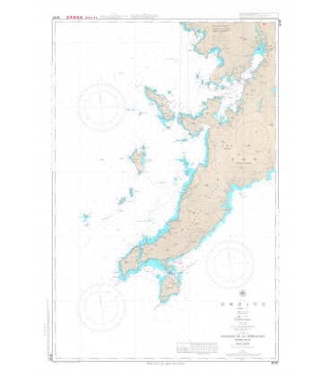 Japan Hydrographic Association (JHA) Nautical Chart W197 Nagasaki Ko ...