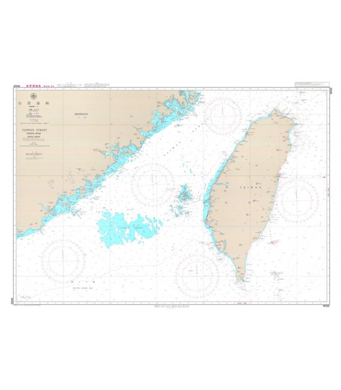 Japan Hydrographic Association (JHA) Nautical Chart W525 Taiwan Strait