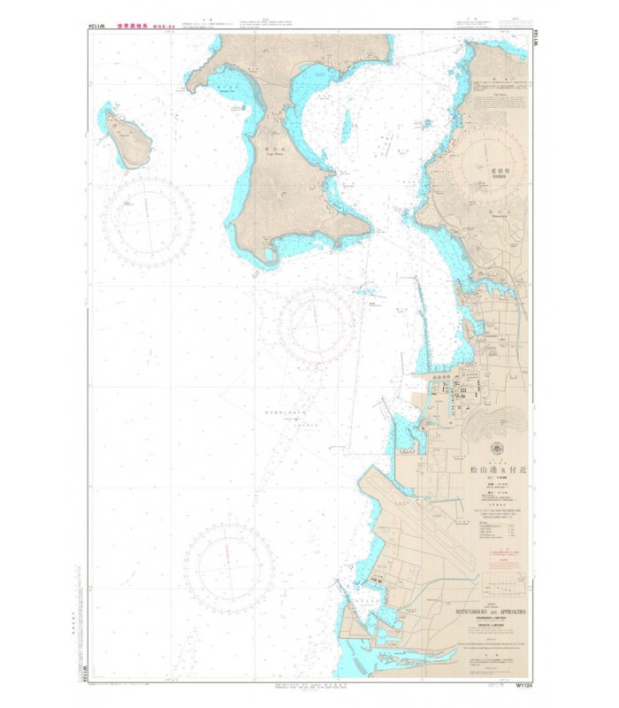Japan Hydrographic Association (JHA) Nautical Chart W1124 Matsuyama Ko ...