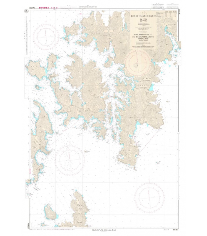 Japan Hydrographic Association (JHA) Nautical Chart W1251 Wakamatsu ...