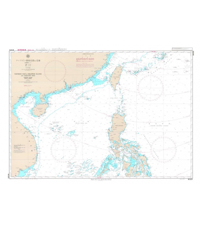 Japan Hydrographic Association (JHA) Nautical Chart W1676