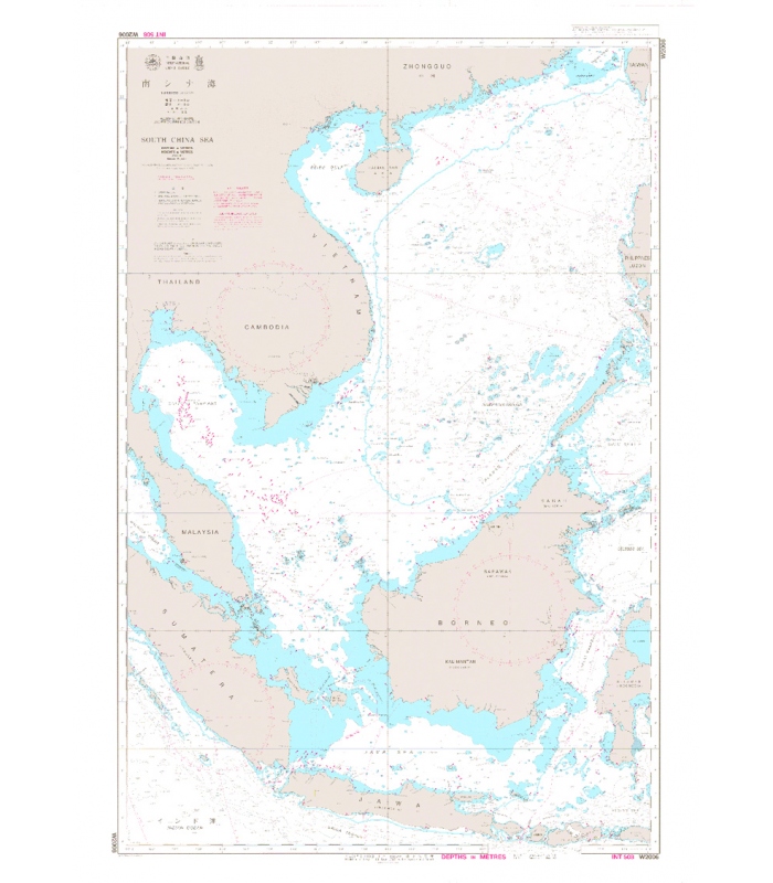 Japan Hydrographic Association (JHA) Nautical Chart W2006(INT508) South ...