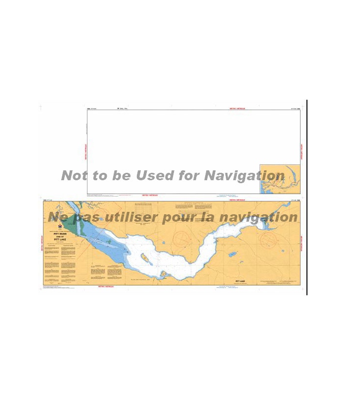 Canadian Nautical Charts Pacific Region 3062 Pitt River and-et Pitt Lake