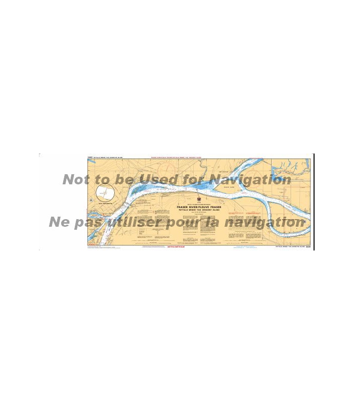 Canadian Nautical Charts Pacific Region 3489 Fraser River-Fleuve Fraser ...