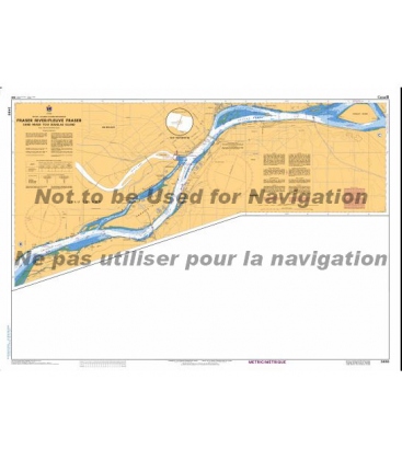Canadian Nautical Charts Pacific Region 3490 Fraser River-Fleuve Fraser ...