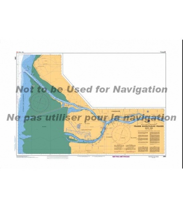 Canadian Nautical Charts Pacific Region 3491 Fraser River-Fleuve Fraser ...