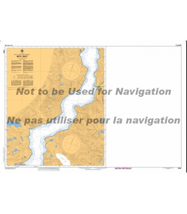 Canadian Nautical Charts Pacific Region 3542 Bute Inlet
