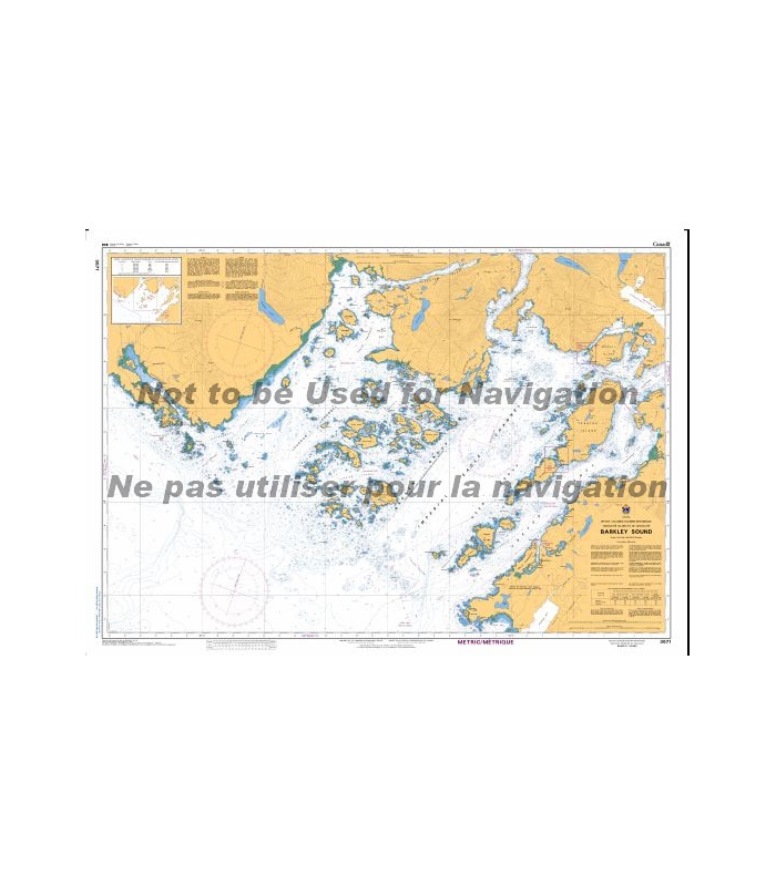 Canadian Nautical Charts Pacific Region 3671 Barkley Sound