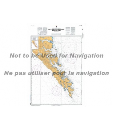 CN Chart 3853 Cape St. James to-a Cumshewa Inlet and-et Tasu Sound