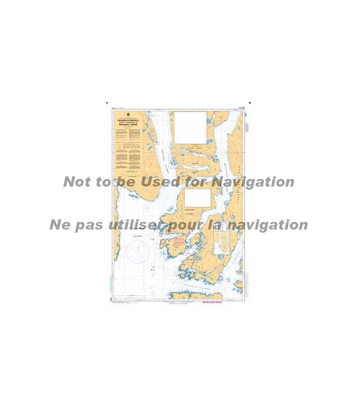 Canadian Nautical Charts Pacific Region 3941 Channels-Chenaux Vicinity ...