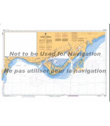 Canadian Nautical Charts Central and Arctic Region 2085 Toronto Harbour