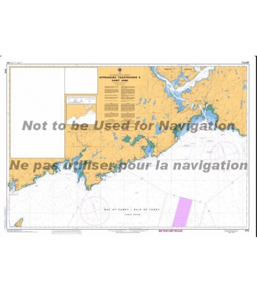Canadian Nautical Charts Atlantic Region 4116 Approaches to-Approches a ...