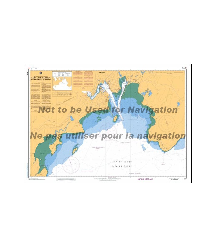 Canadian Nautical Charts Atlantic Region 4117 Saint John Harbour and ...