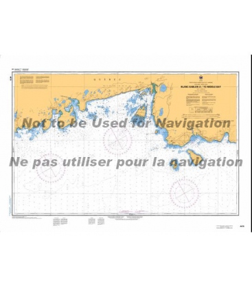 Canadian Nautical Charts Quebec Region 4470 Blanc Sablon a-to Middle Bay
