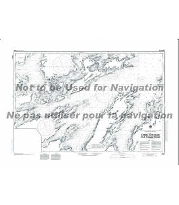 Canadian Nautical Charts Atlantic Region 4593 Sunday Cove Island to-a ...
